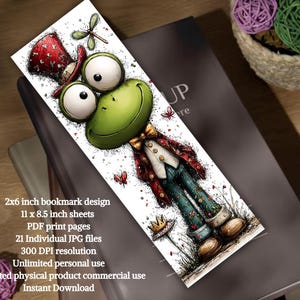 Whimsical Dapper Animal Bookmark Printable Set (digital Download) - Etsy