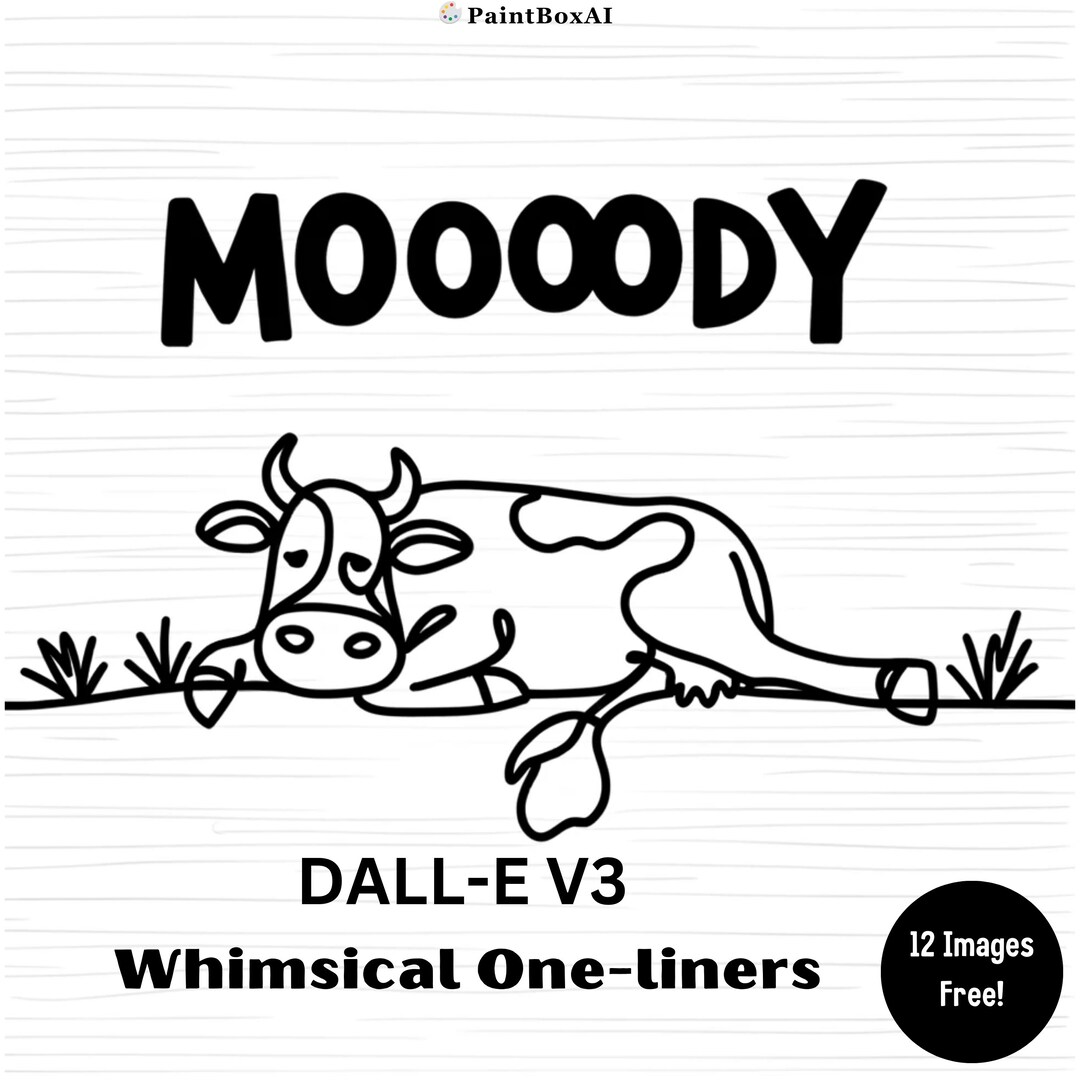 DALL-E 3 Prompts for Line Art Cartoons, DALLE V3 Prompts for Funny ...