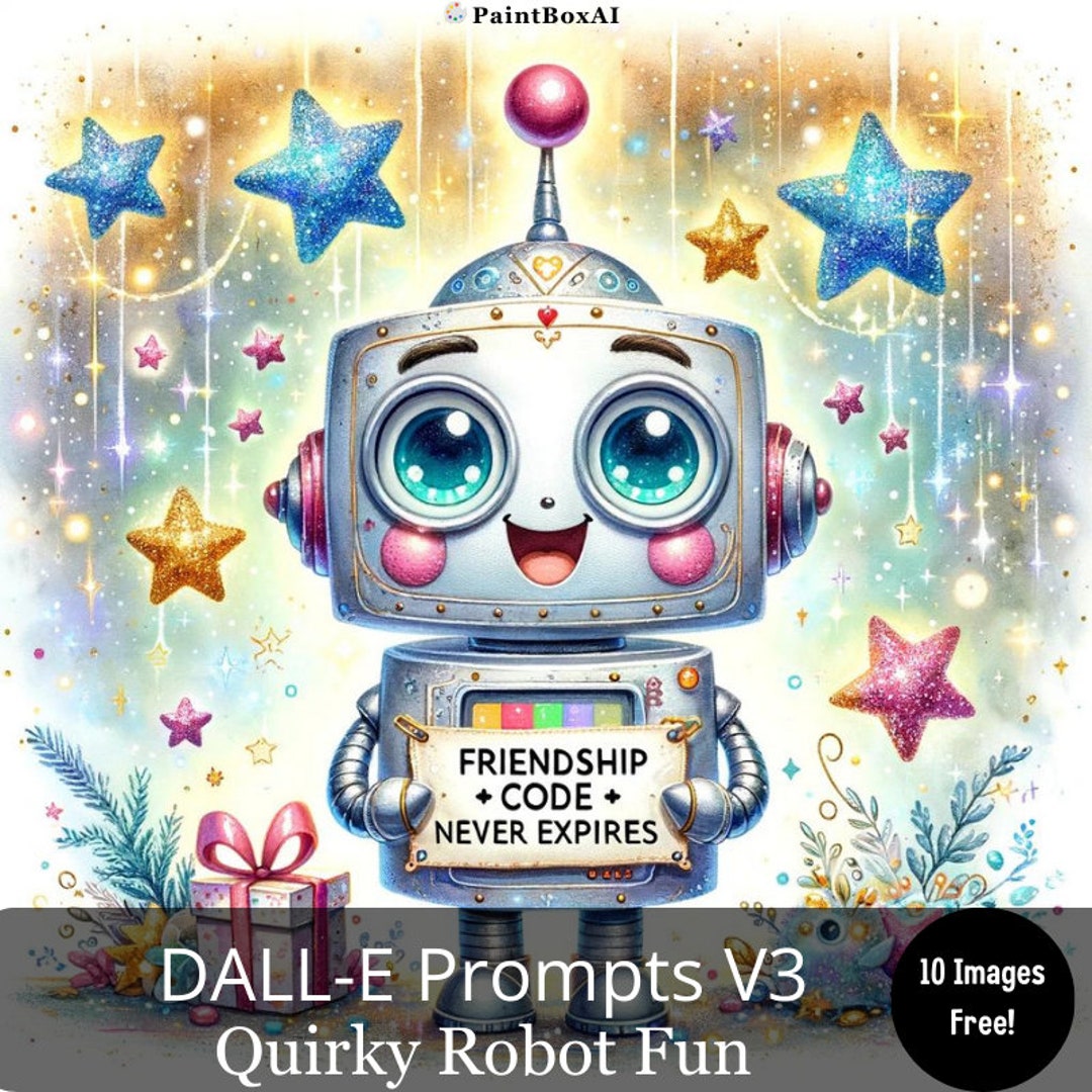 DALL-E 3 Prompts for Quirky Robot Fun, DALLE V3 Prompts for Funny ...