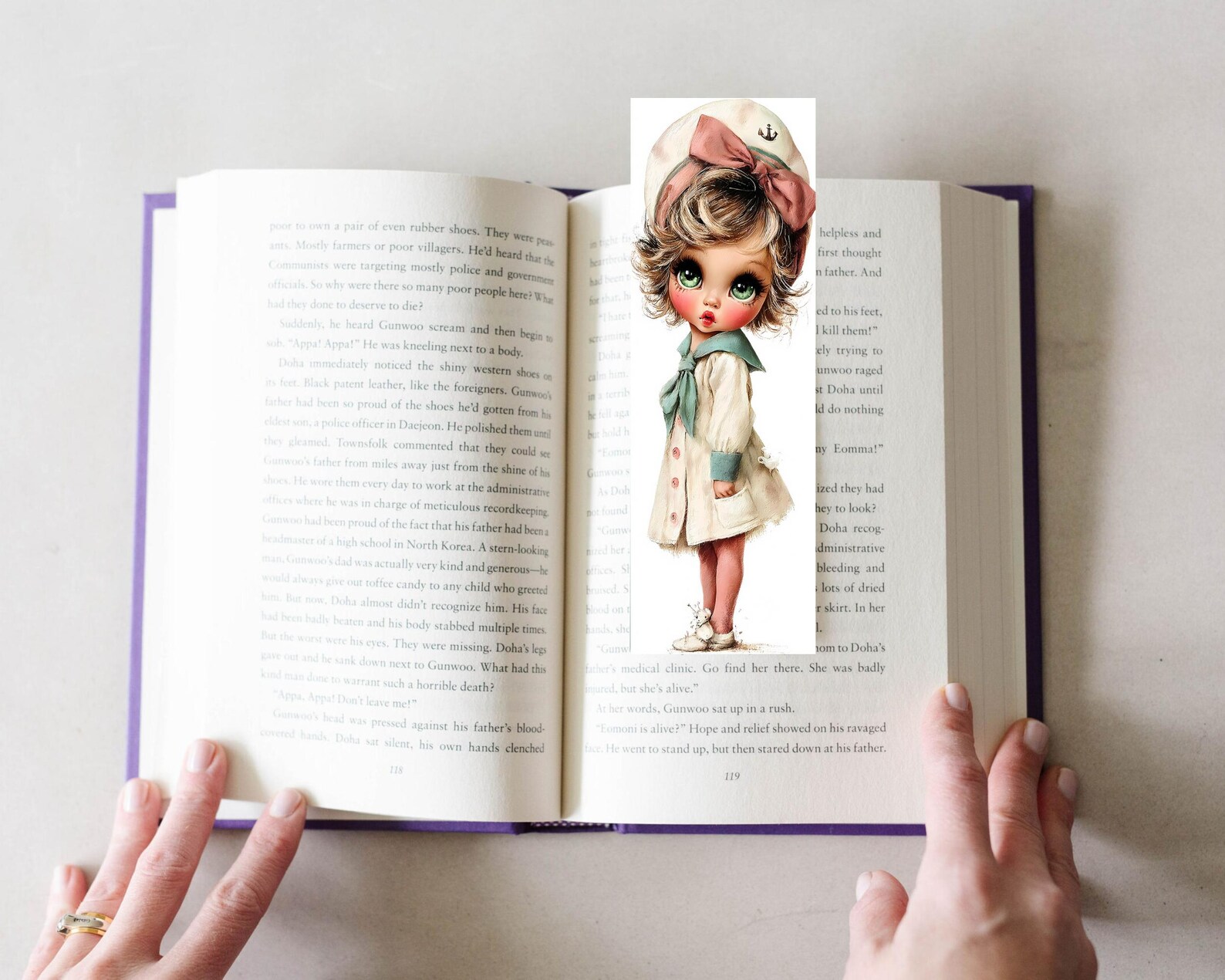 Retro Chibi Girl Printable Bookmarks (digital Download) - Etsy