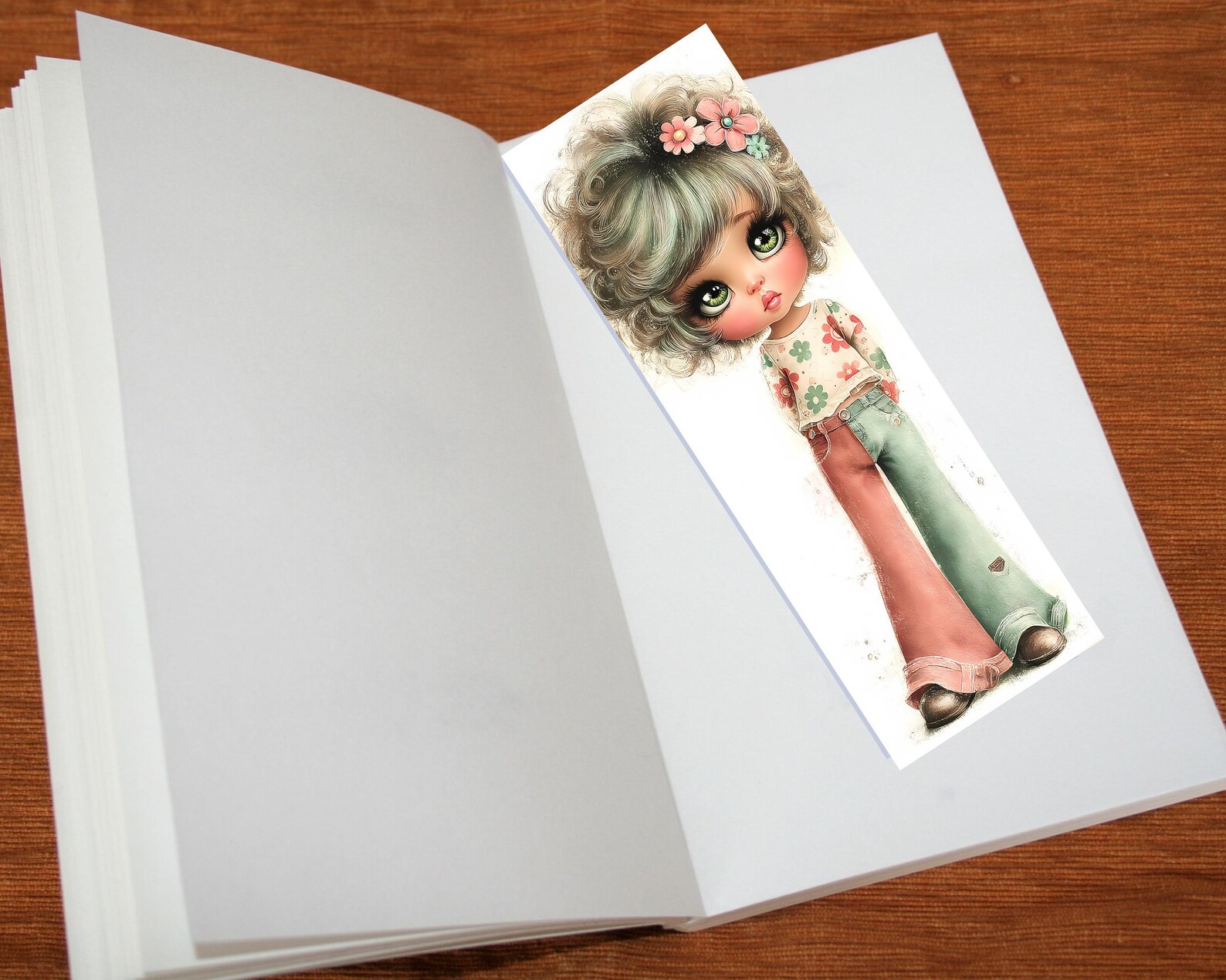 Retro Chibi Girl Printable Bookmarks (digital Download) - Etsy