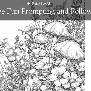 Midjourney Prompts for Coloring Book Pages, Midjourney V6 Coloring ...