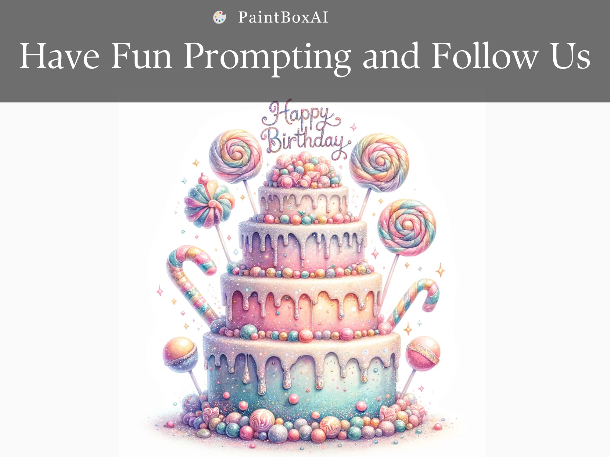 DALL-E 3 Prompts for Candyland Watercolor Fantasies, DALLE V3 Prompts ...