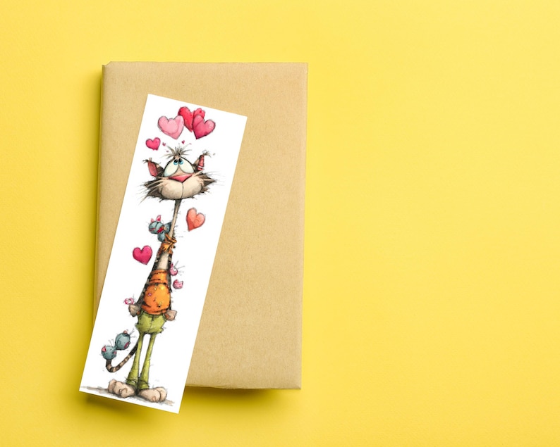 Quirky Valentine Animals Printable Bookmarks (digital Download) - Etsy