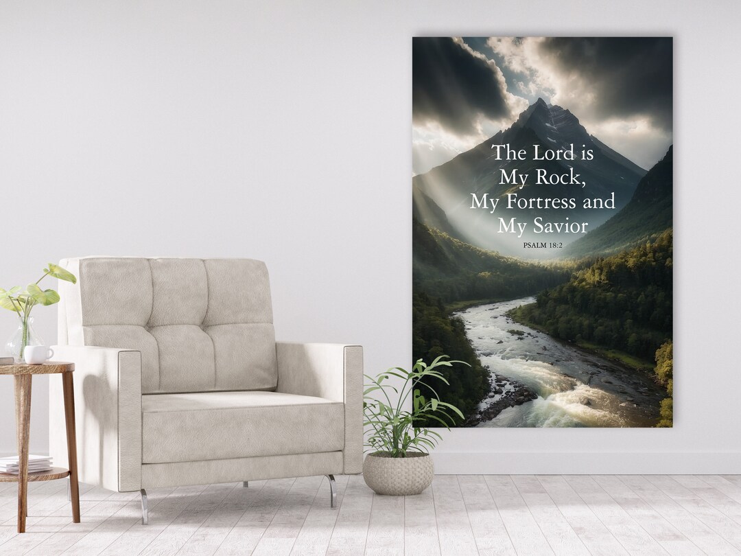 KJV Bible Verse Wall Art | Psalm 18:2 | Create Your Own Custom Bible ...