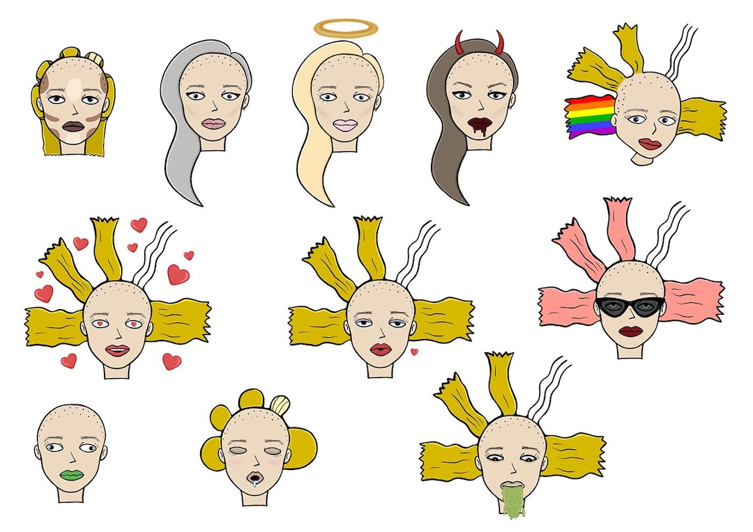 Cynthia the Doll Sticker Sheet Rugrats TV Show Inspired - Etsy