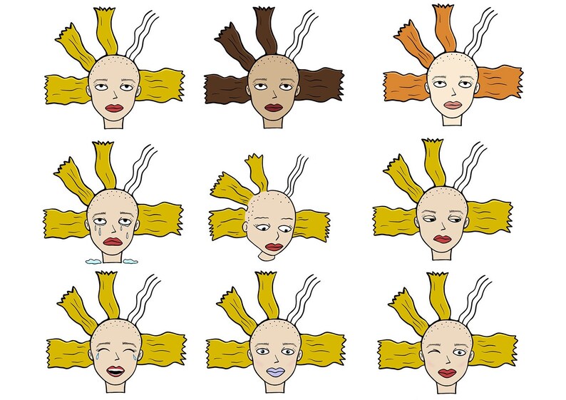 Cynthia the Doll Sticker Sheet Rugrats TV Show Inspired - Etsy