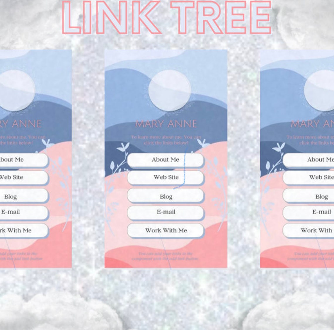 Link Tree Template - Etsy