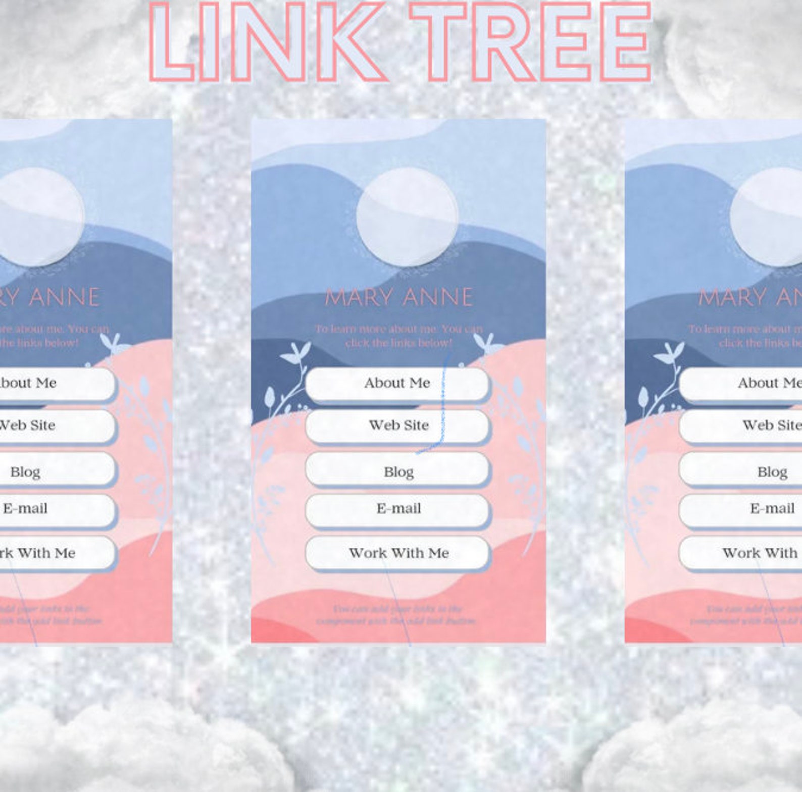 Link Tree Template - Etsy