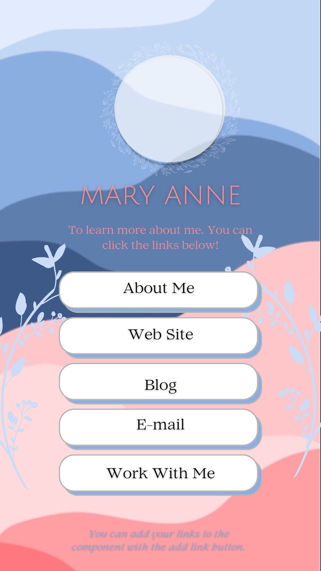 Link Tree Template - Etsy