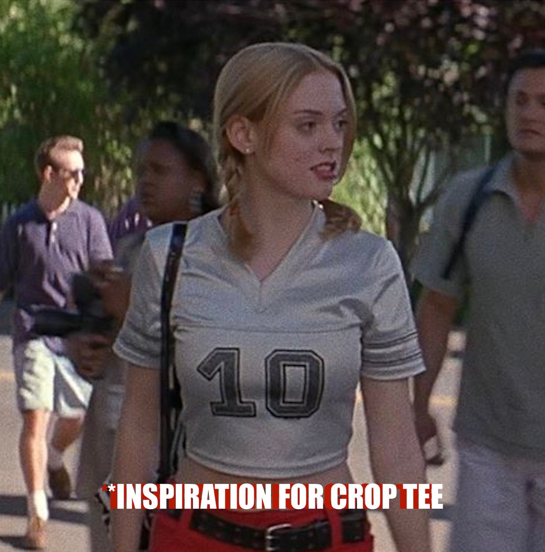 SCREAM Inspired Tatum Riley Crop Tee Rose Mcgowan Cosplay Graphic T ...