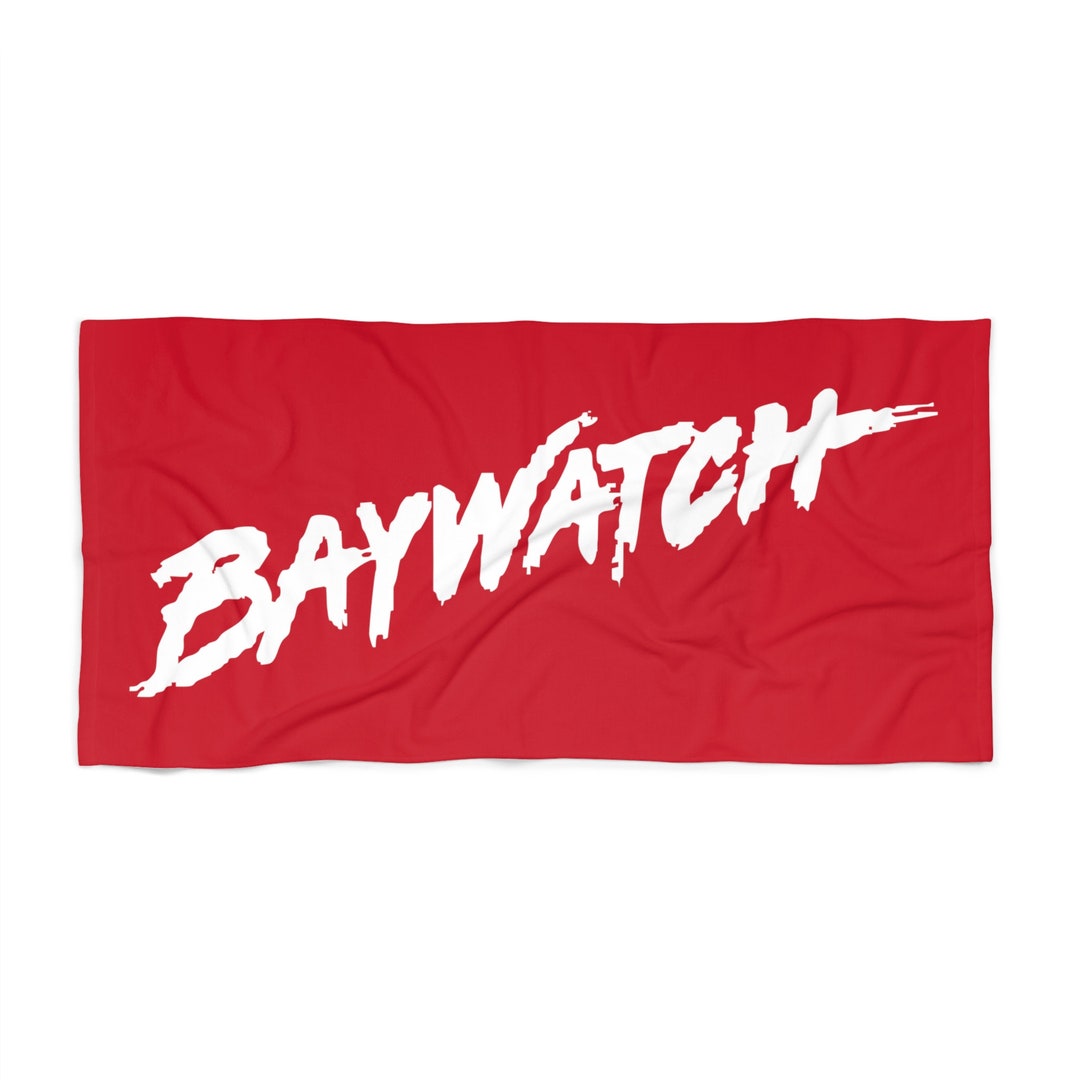 Beach Towel Swimming Towel Baywatch Swim Towel Iconic Summer Lake Towel ...
