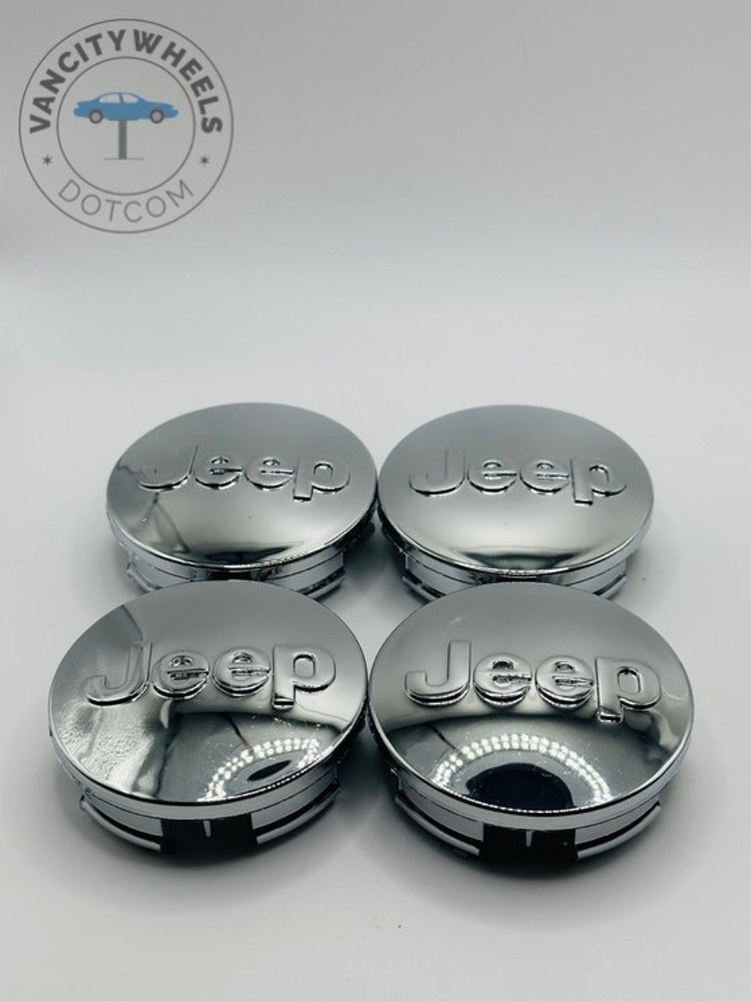 Set of 4 Jeep Chrome Alloy Wheel Center Caps 56mm Center Hub - Etsy
