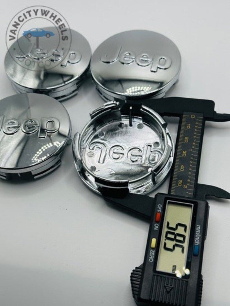Set of 4 Jeep Chrome Alloy Wheel Center Caps 63mm Center Hub - Etsy