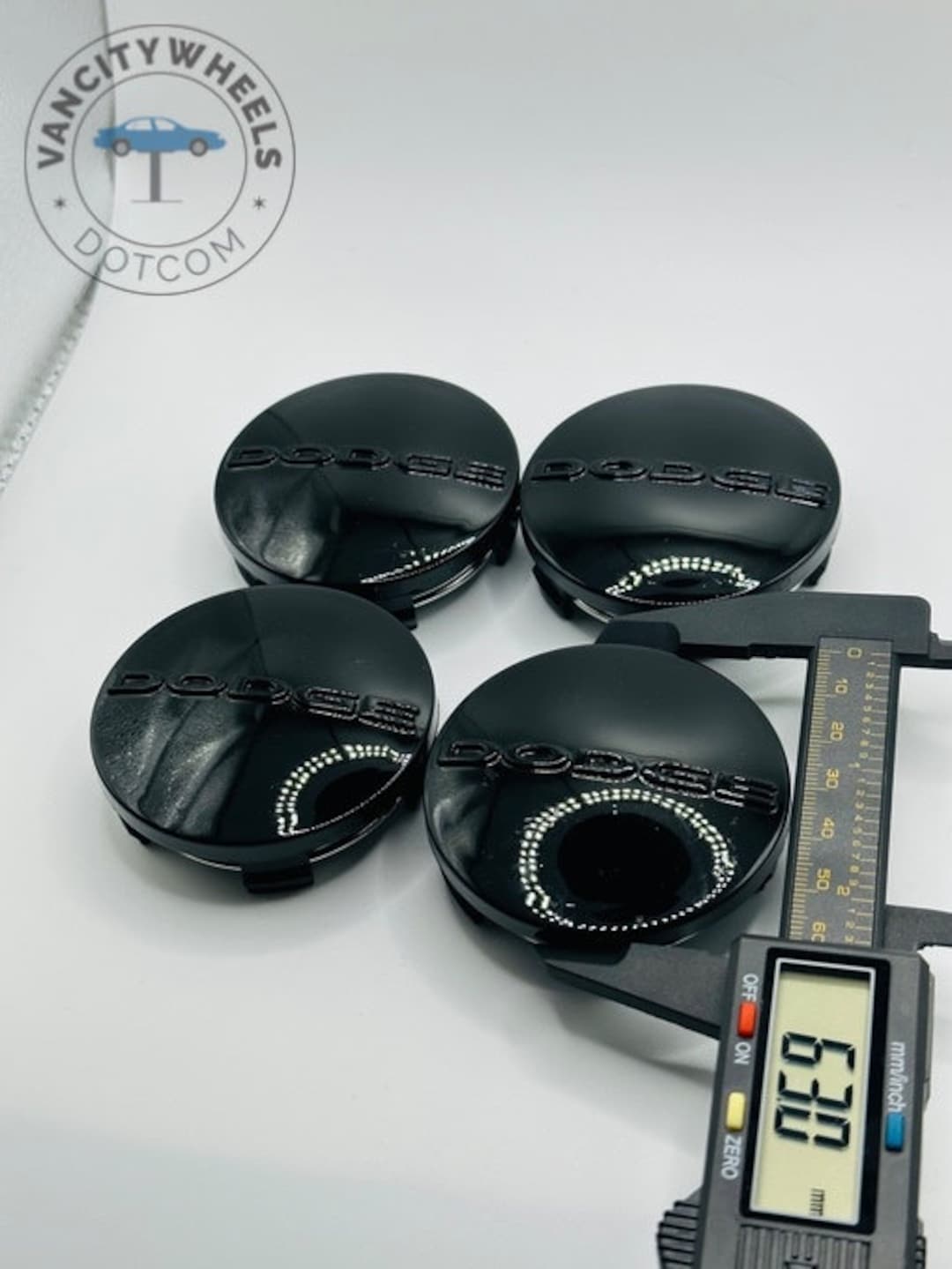 Set of 4 Dodge Gloss Black Alloy Wheel Center Caps 63mm - Etsy