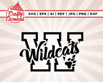 Wildcats SVG, Wildcats Football, Wildcats Baseball, Wildcats Soccer ...