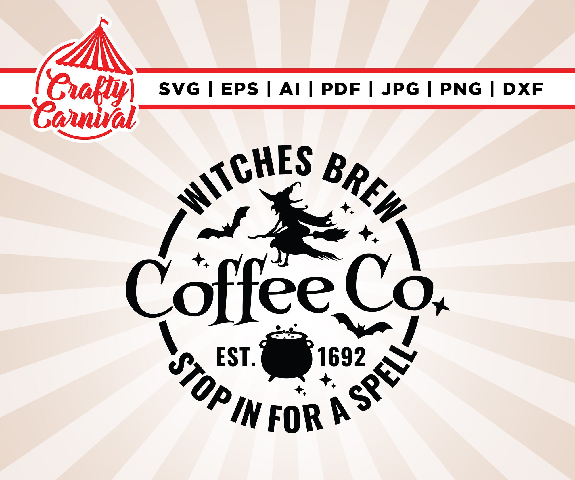 Witches Brew Coffee Co Svg Witches Brew SVG Halloween Sign - Etsy