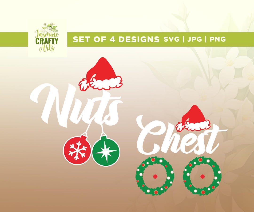 Chest Nuts Svg, Sublimation, Nuts Svg, Couples Ugly Christmas Svg ...