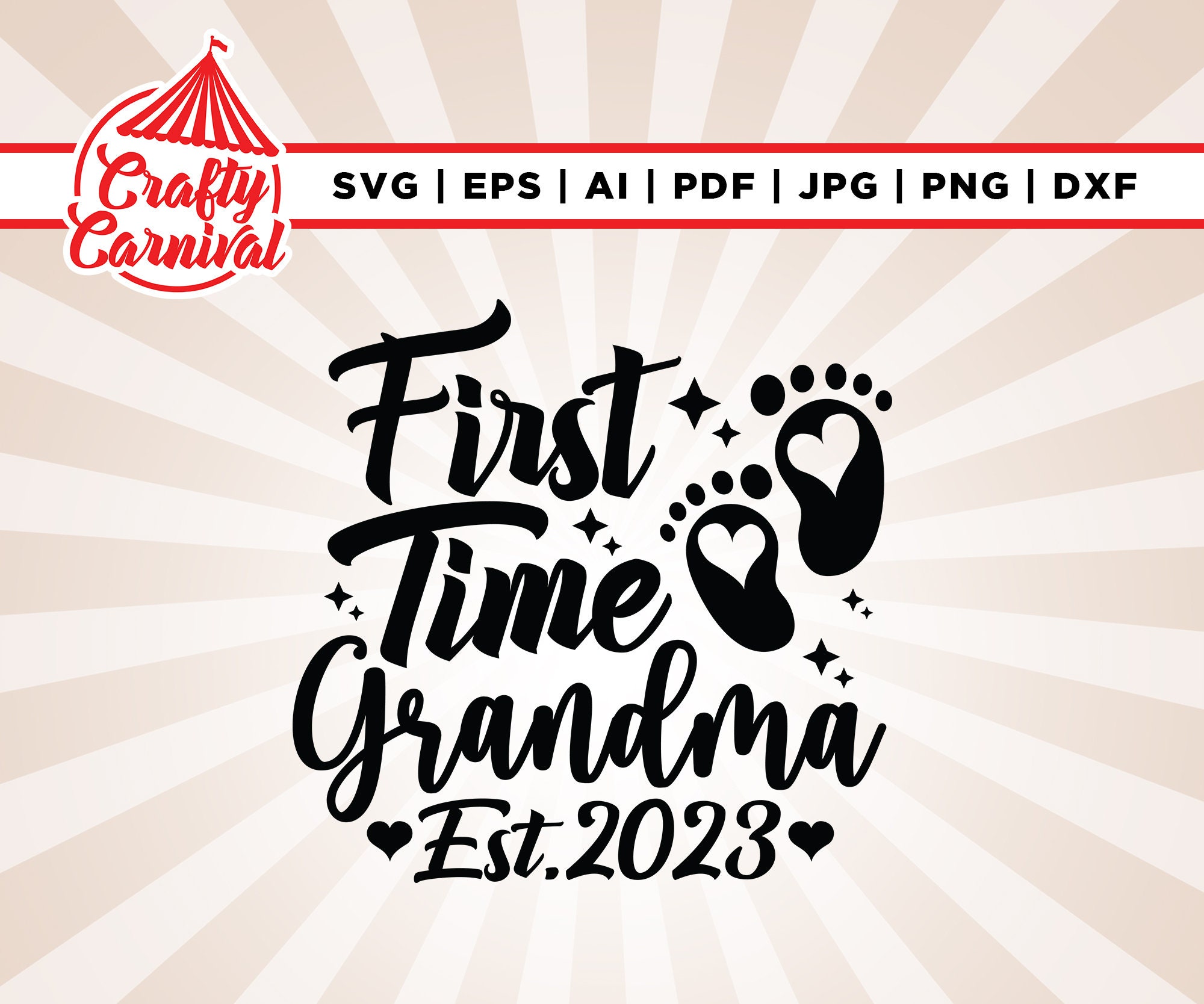 First Time Grandma 2023 Svg Grandma Baby Shower Grandma - Etsy