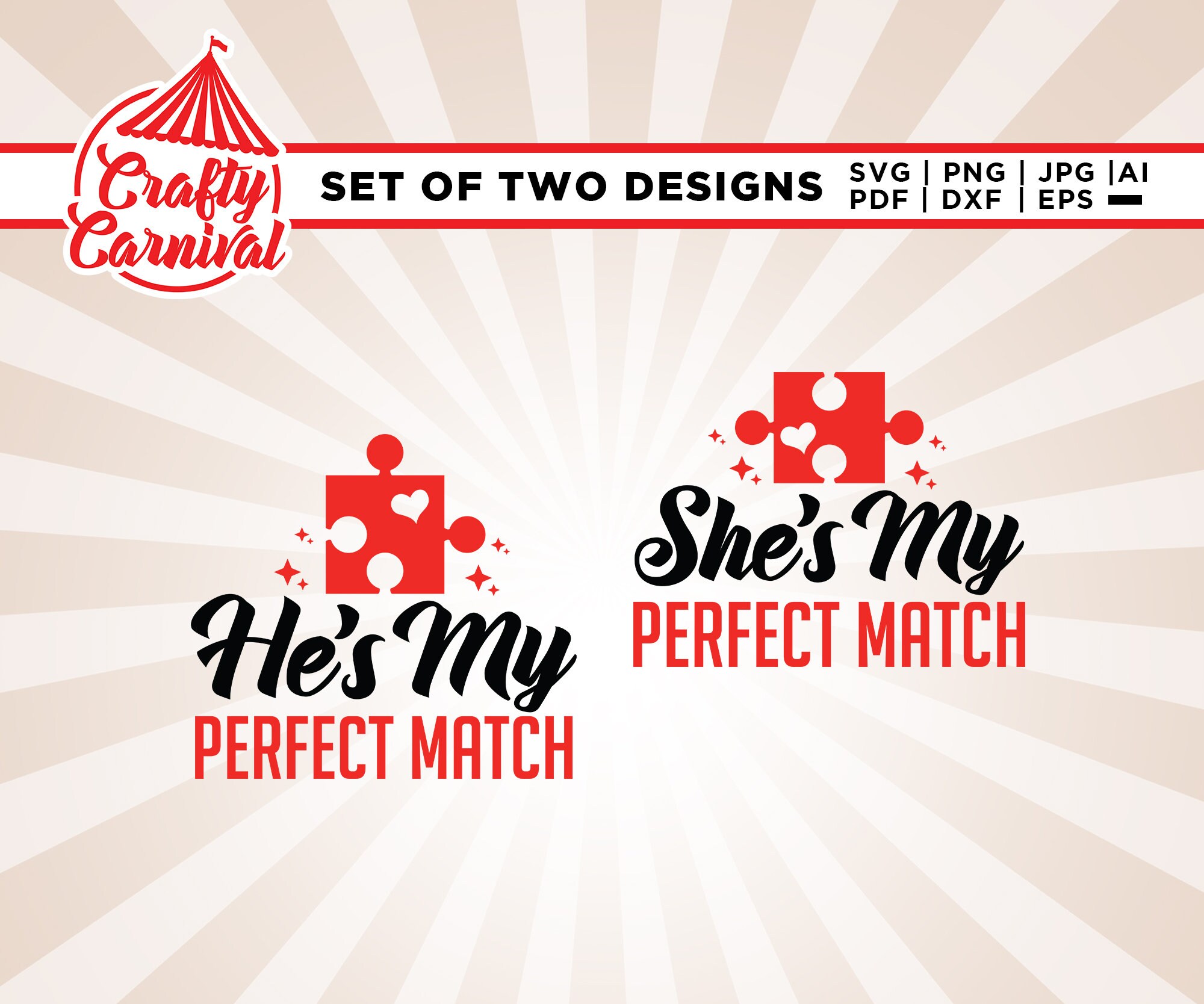 He's My Match Svg, Couple Valentine Svg, Valentine Shirt Svg, She's My ...