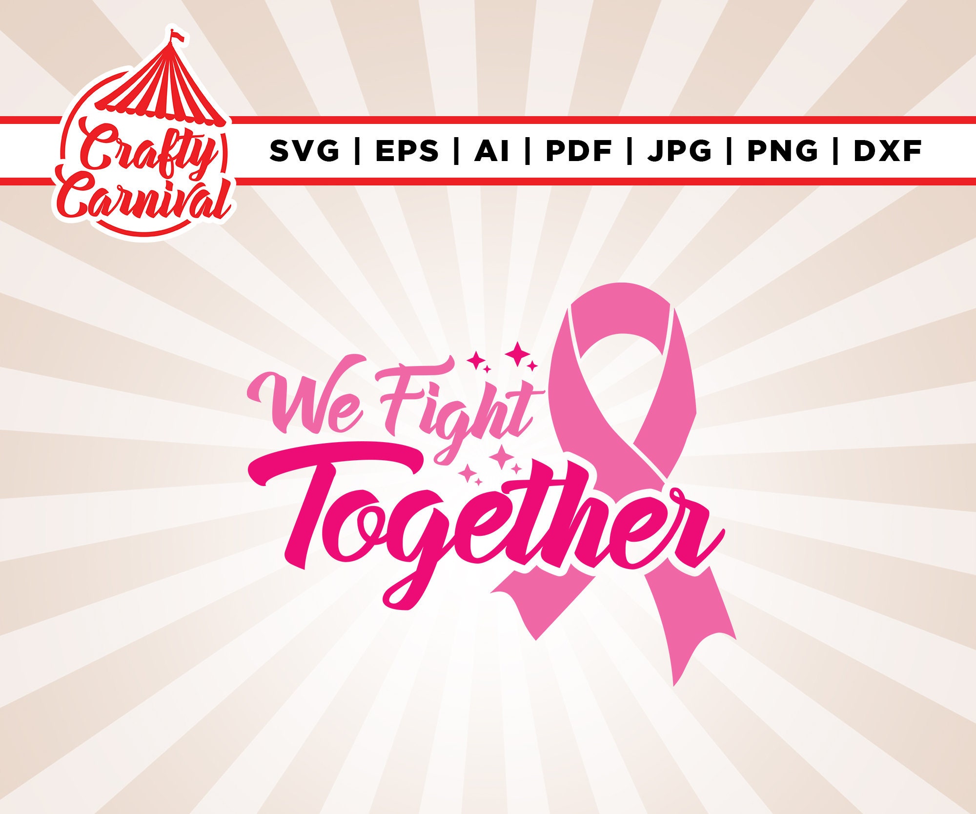 Together We Fight Svg, Breast Cancer Awareness, Svg, Cricut, Png, Svg ...