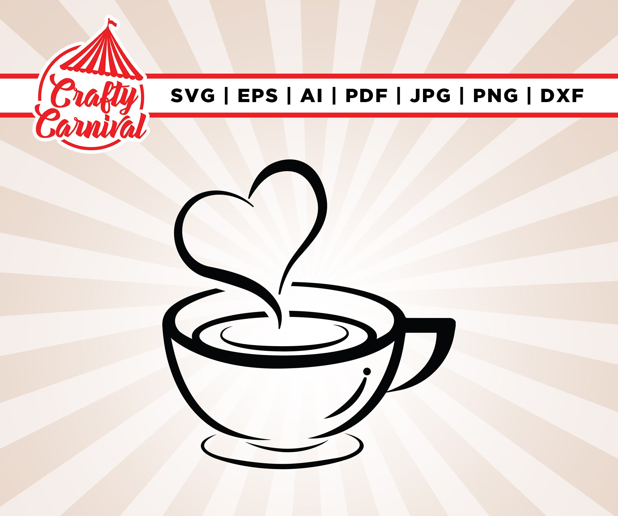Coffee Cup With Heart Svg Love Cup Svg Love Coffee Cup Svg - Etsy