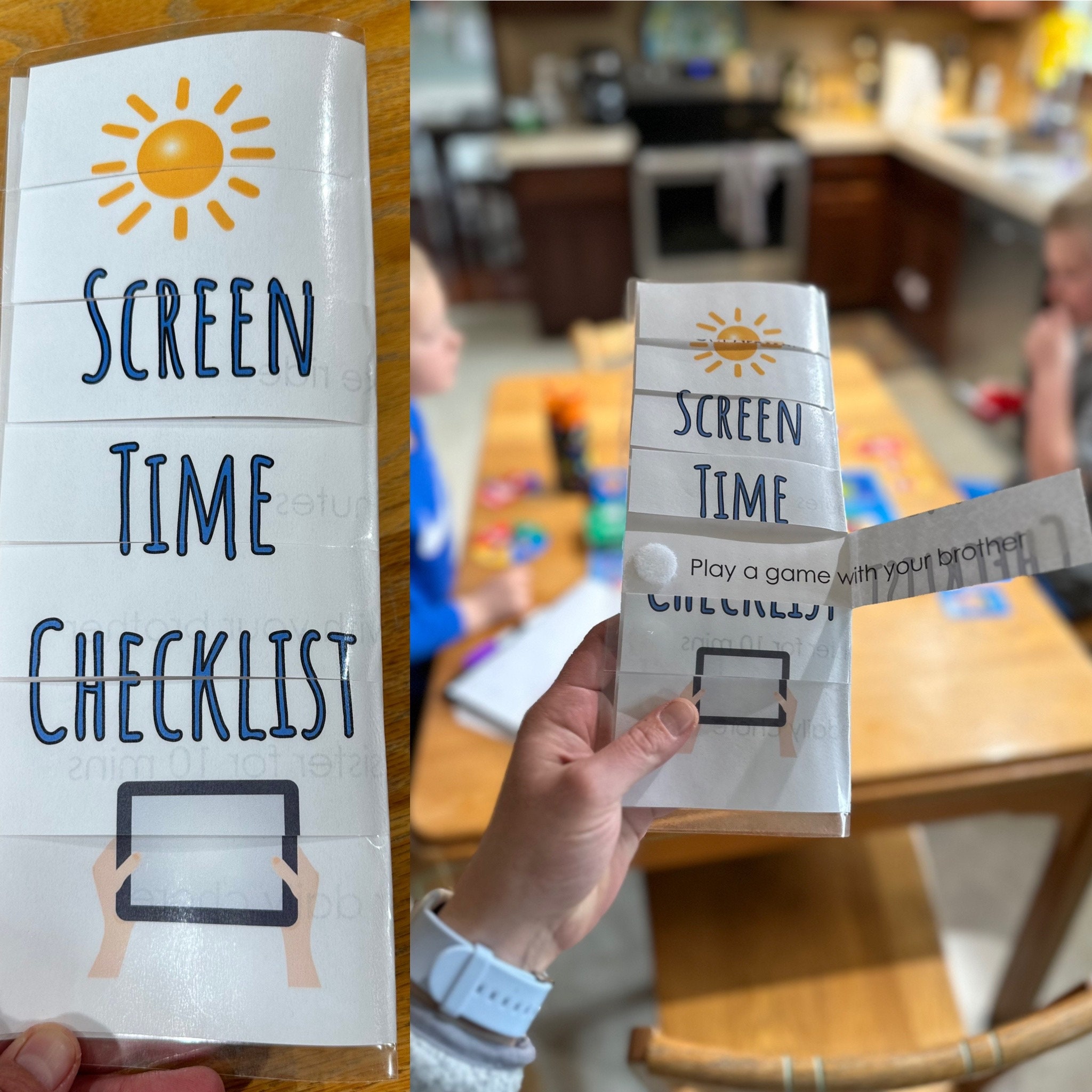 Screen Time Checklist - Etsy