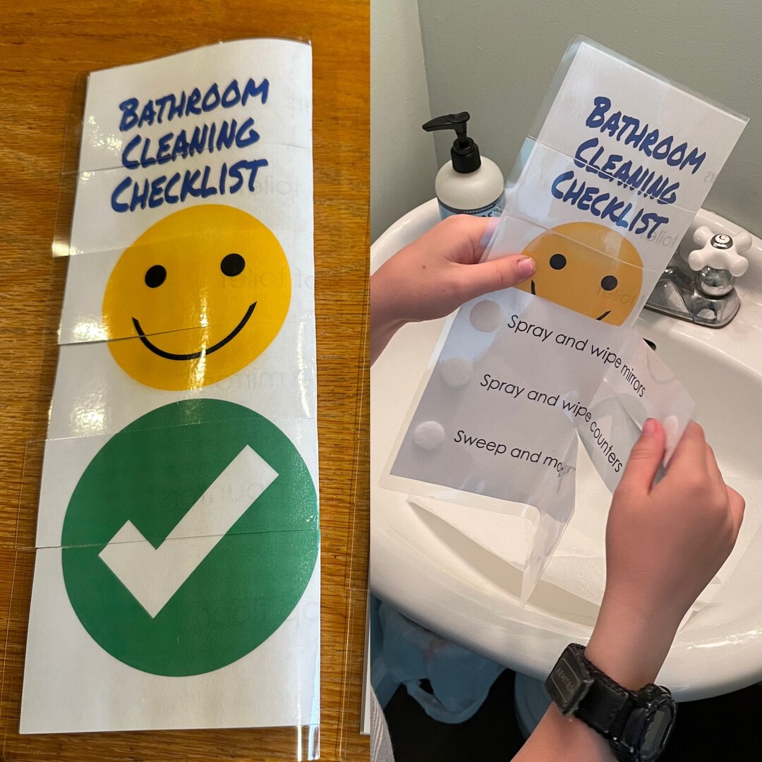 Custom Velcro Visual Checklist - Etsy