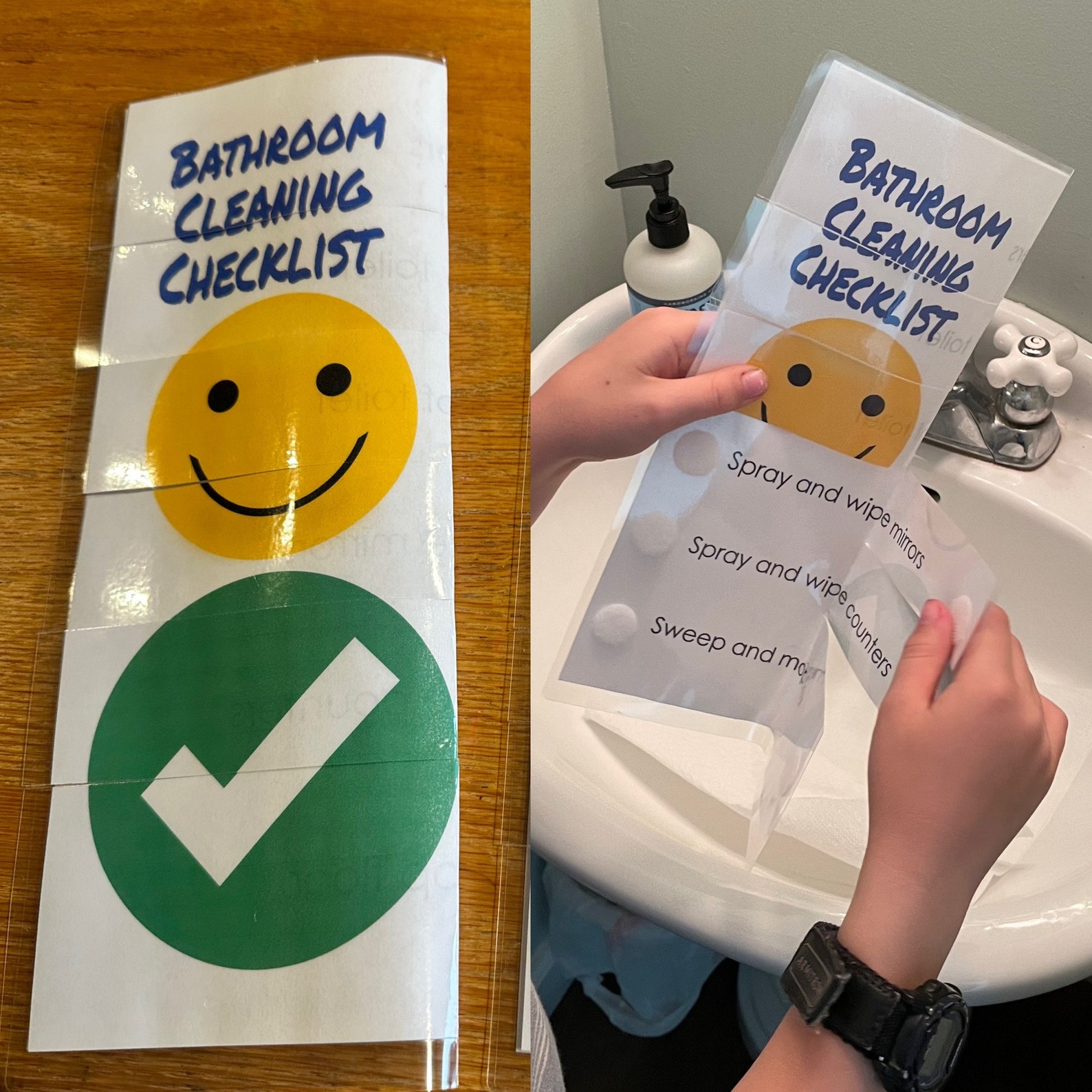 Custom Velcro Visual Checklist - Etsy