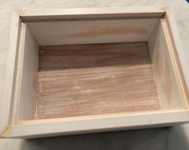 White Wash Decorative Wood Box With Lid and Wood Handle for Remote ...
