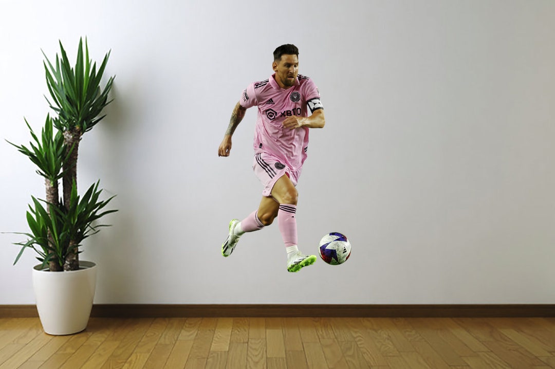 Lionel Messi Wall Sticker Decal Inter Miami Fathead Style Vinyl ...
