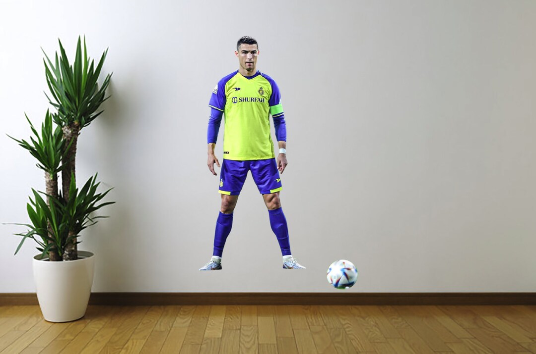 Cristiano Ronaldo Wall Sticker Decal Fathead Type Vinyl Al Nassr ...