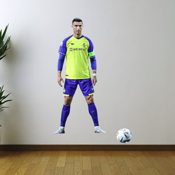 Cristiano Ronaldo Wall Sticker - Etsy