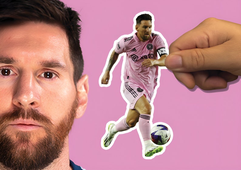 Lionel Messi Sticker Decal Miami Vinyl Soccer for Car Truck - Etsy