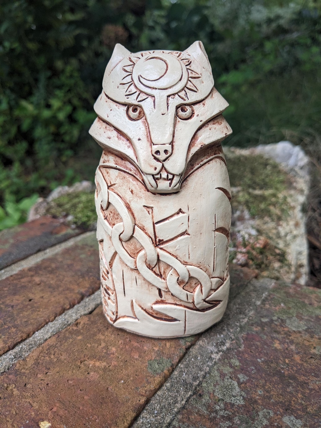 Fenrir Statue 5" Norse God Viking Statue, Nordic Gift, Fenris Wolf - Etsy