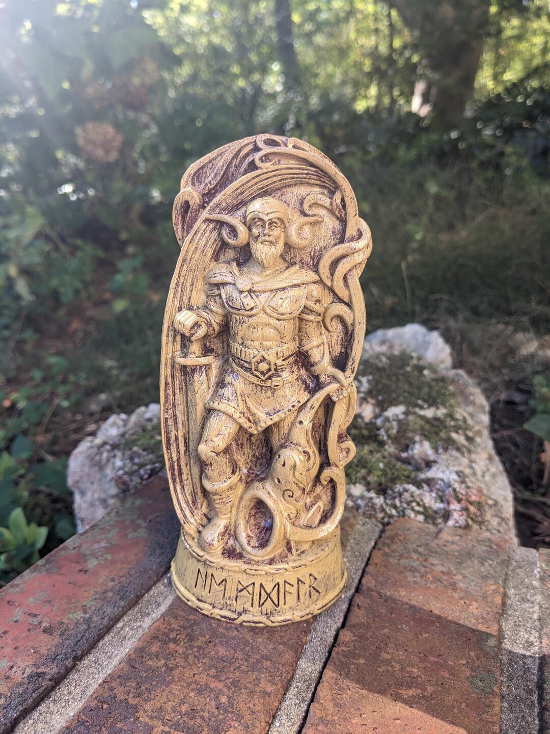 Heimdall Statue 7" Viking Norse God of Healing - Etsy