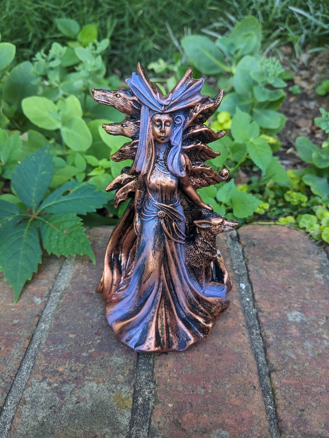 Hecate Goddess Statue 6" Witchcraft Ritual Altar Statue Resin Hekate - Etsy