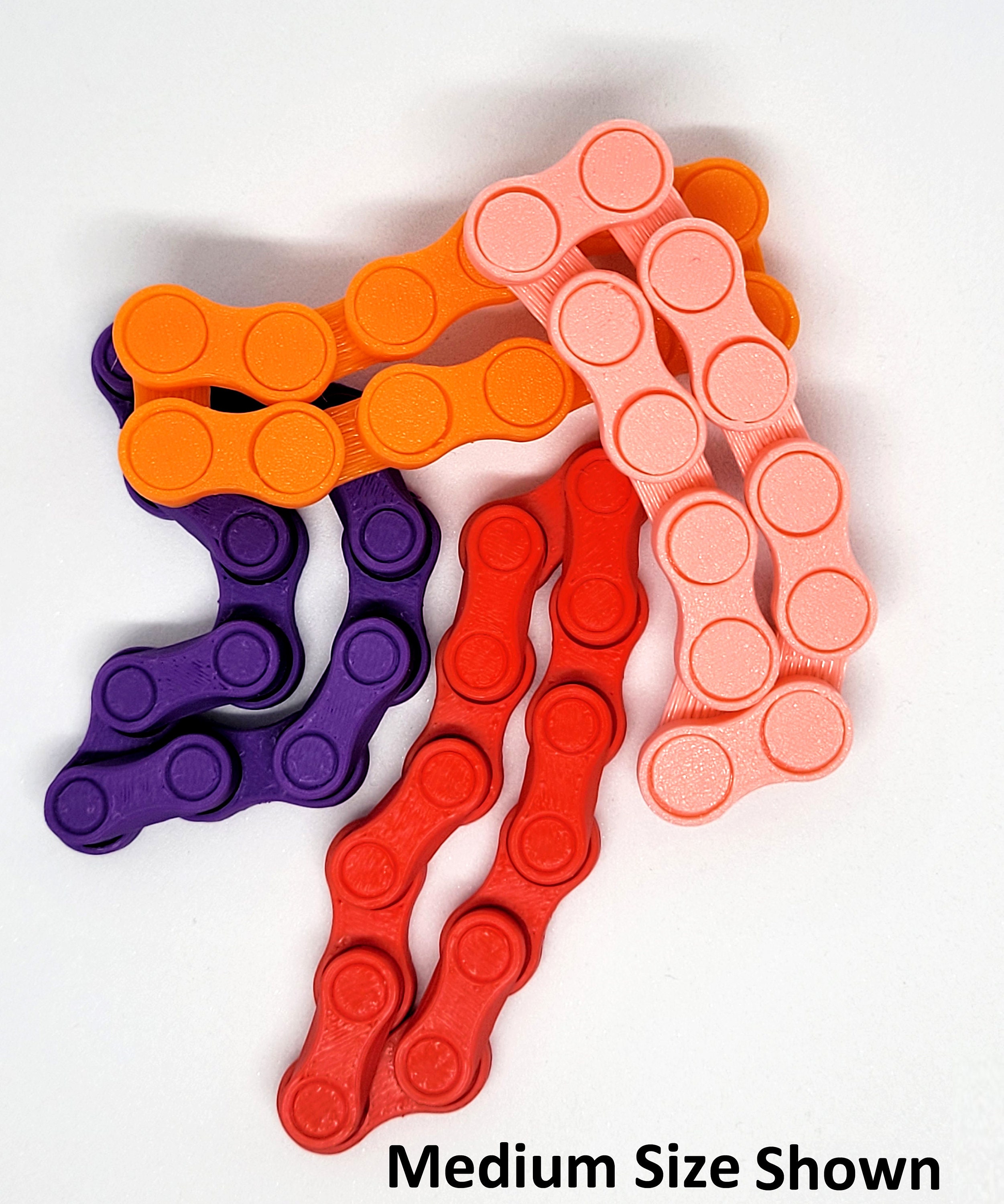 Chain Link Fidget Toy 3-sizes, Anti-stress, Focus Helper, for Kids ...