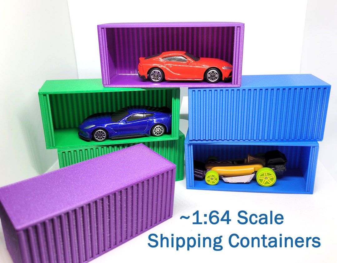 1:64 Scale Shipping Container for 1-64 Scale Model, Common Toy Cars ...