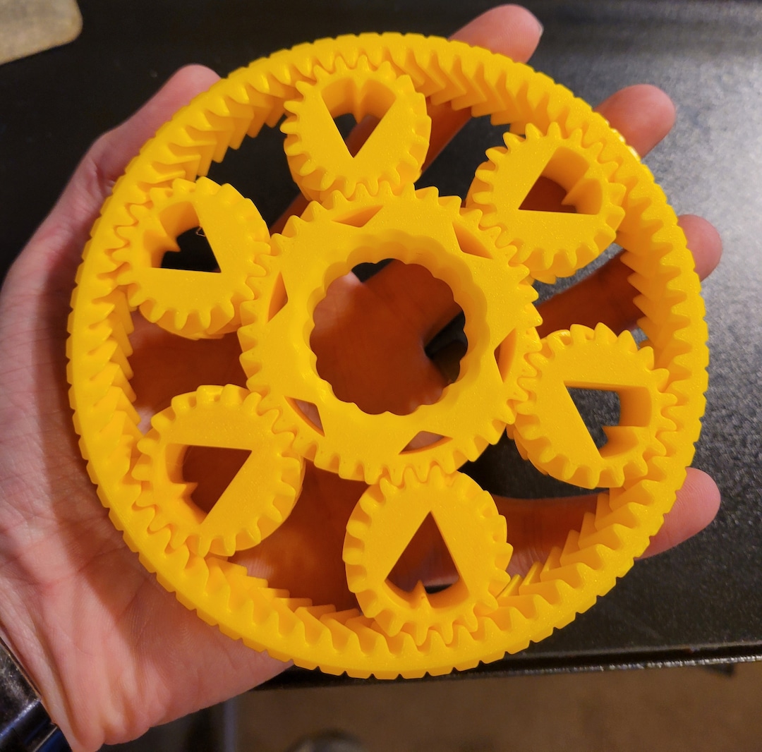 Planetary Gear Fidget Spinner 3D Printed in Many - Etsy Planetary Gear Fidget Spinner 3D Printed in Many - Etsy