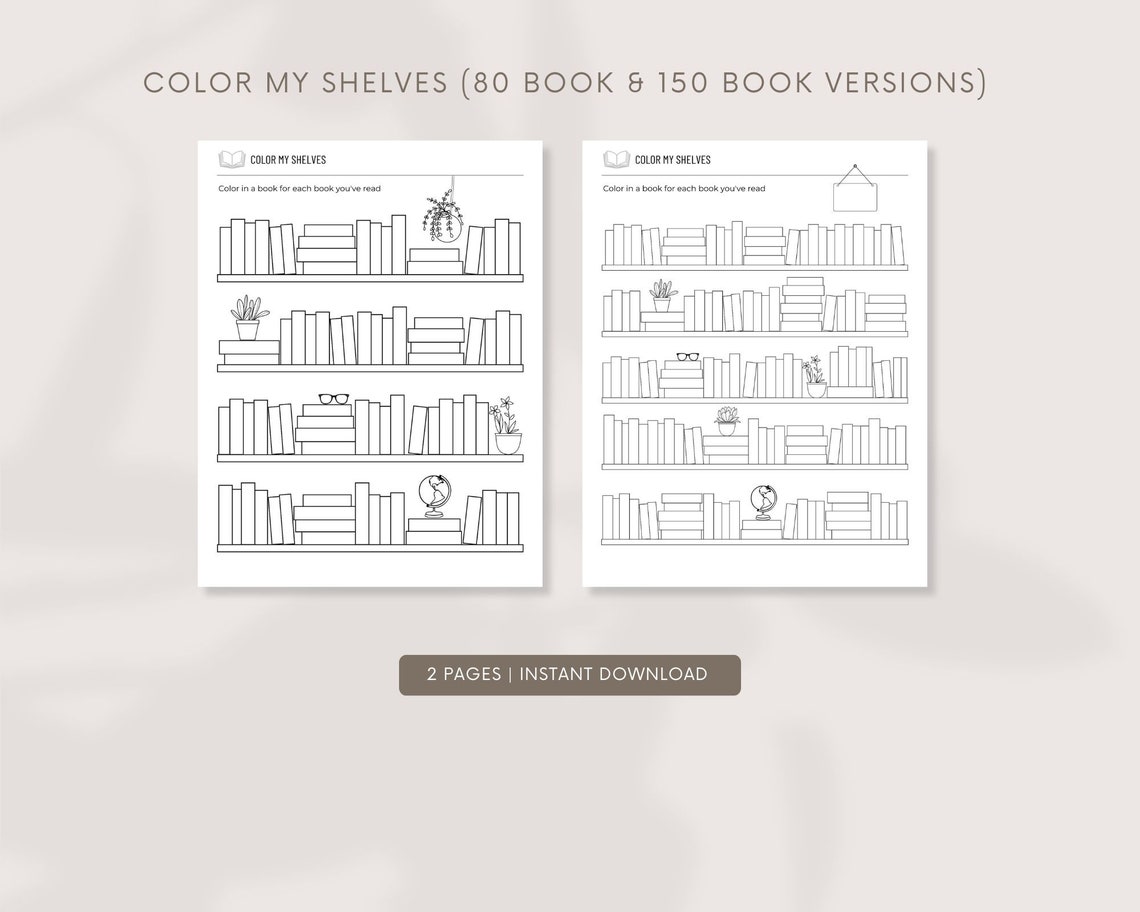 Printable Reading Tracker Templates, Book Lists, Book Review, Monthly ...