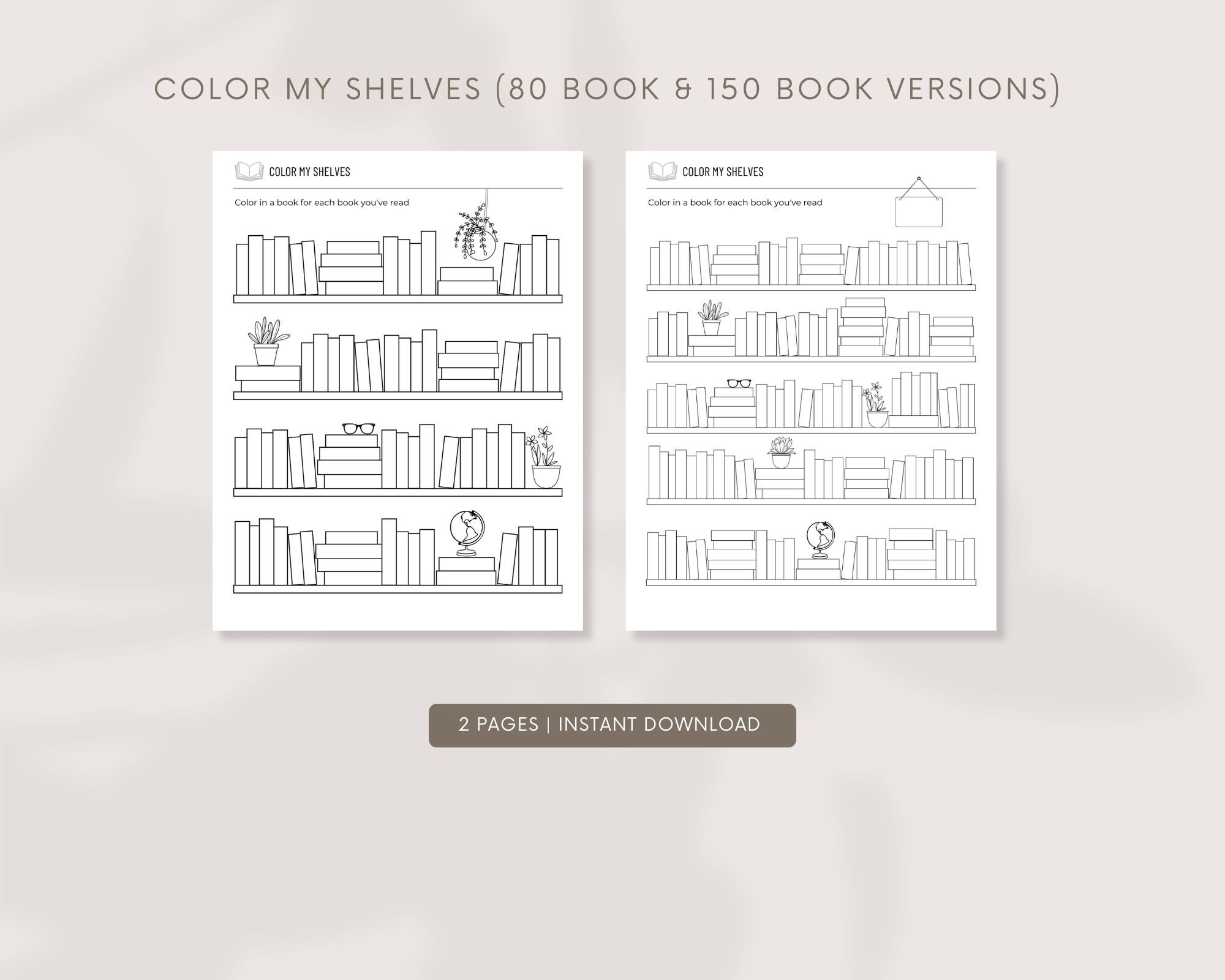 Printable Reading Tracker Templates, Book Lists, Book Review, Monthly ...