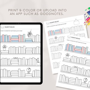 Printable Bookshelf Reading Tracker, 80-150 Books (digital Download) - Etsy