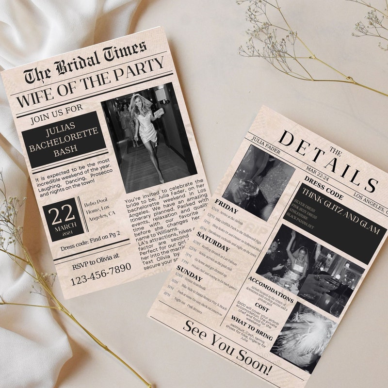 Newspaper Personalised Hens - Etsy