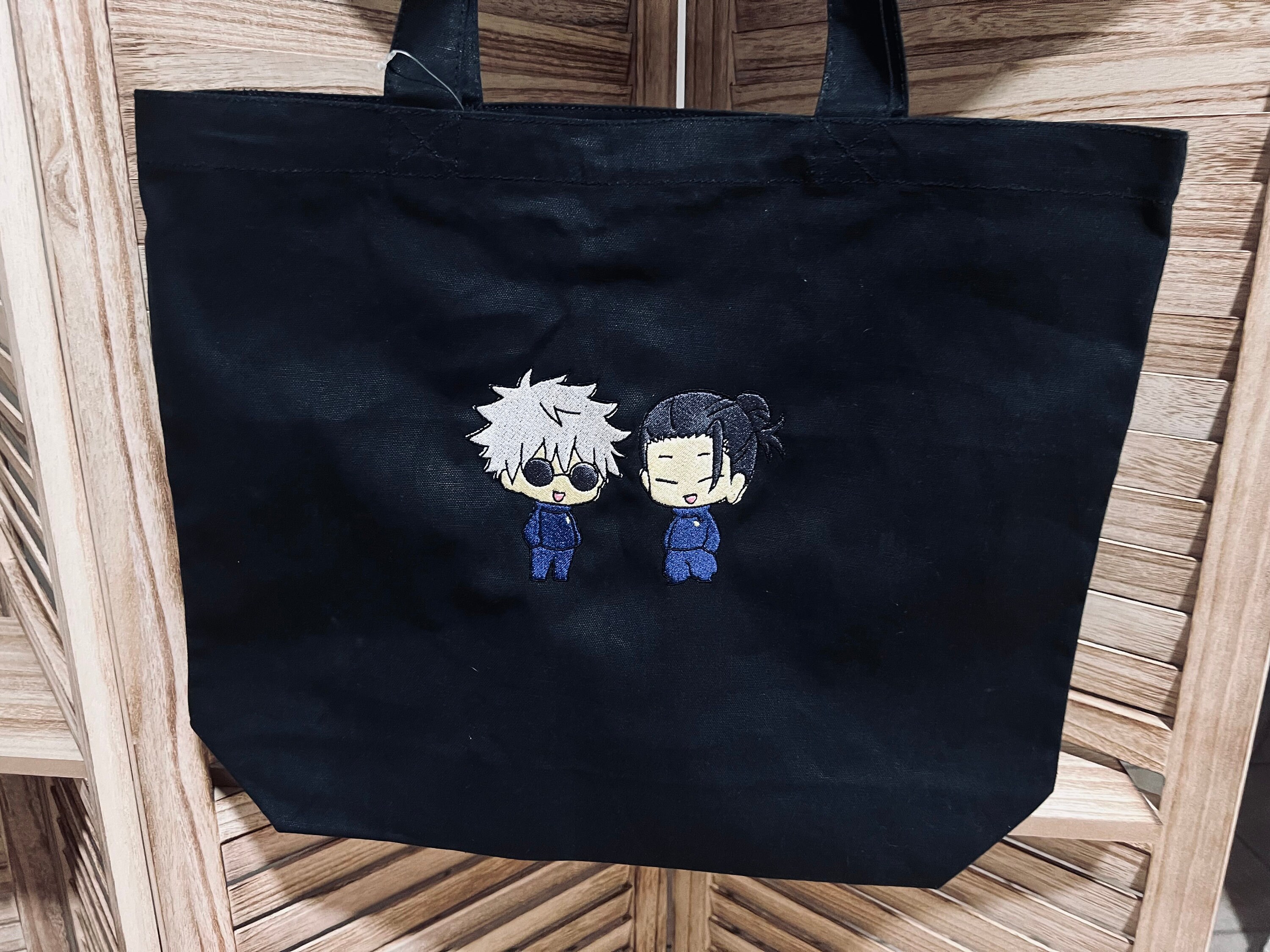 Tote Bag Anime Jujutsu Jujutsu Kaisen Gojo Book Bag Embroidered Gift - Etsy