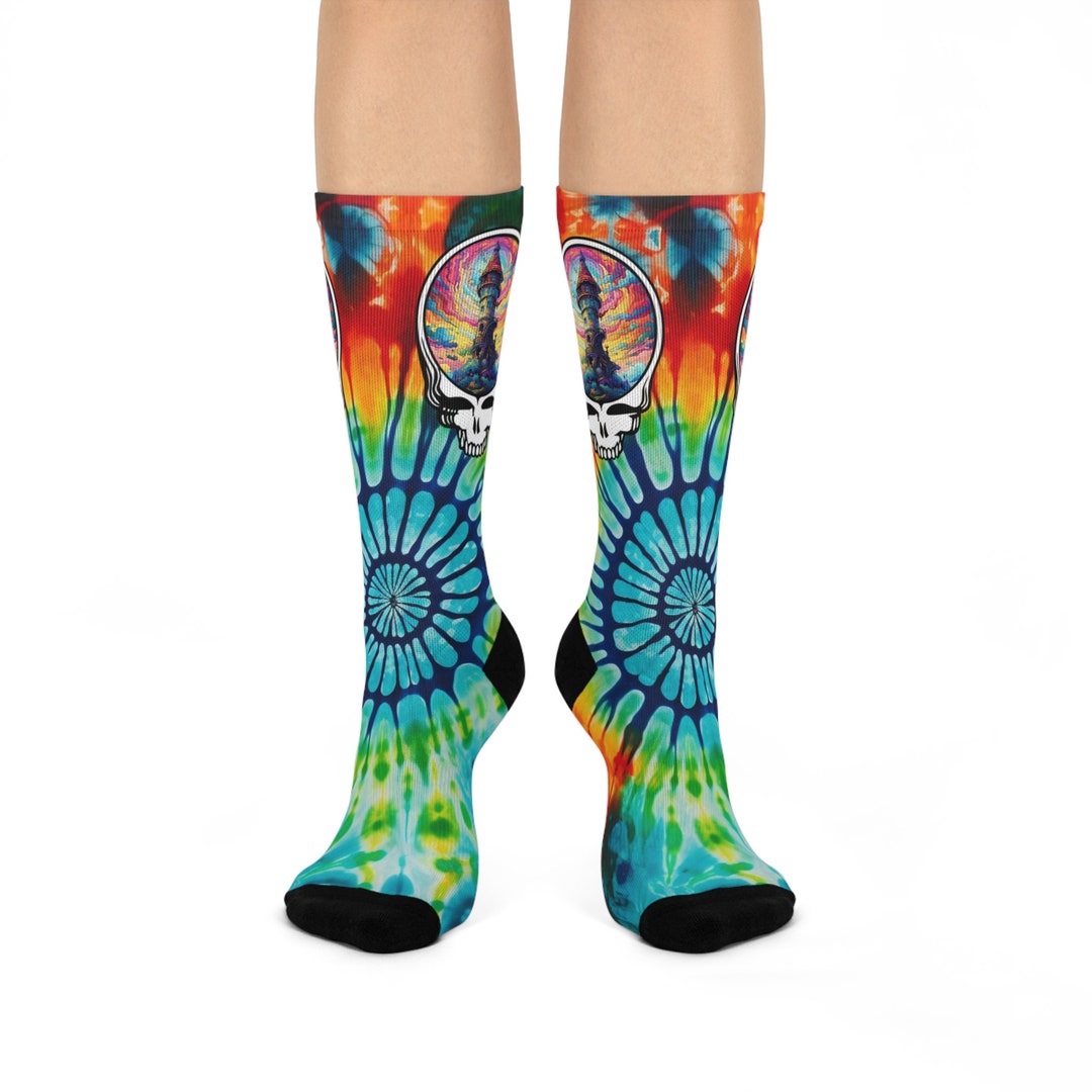 Grateful Dead Tie Dye Franklin's Tower Socks | Grateful Dead Socks ...