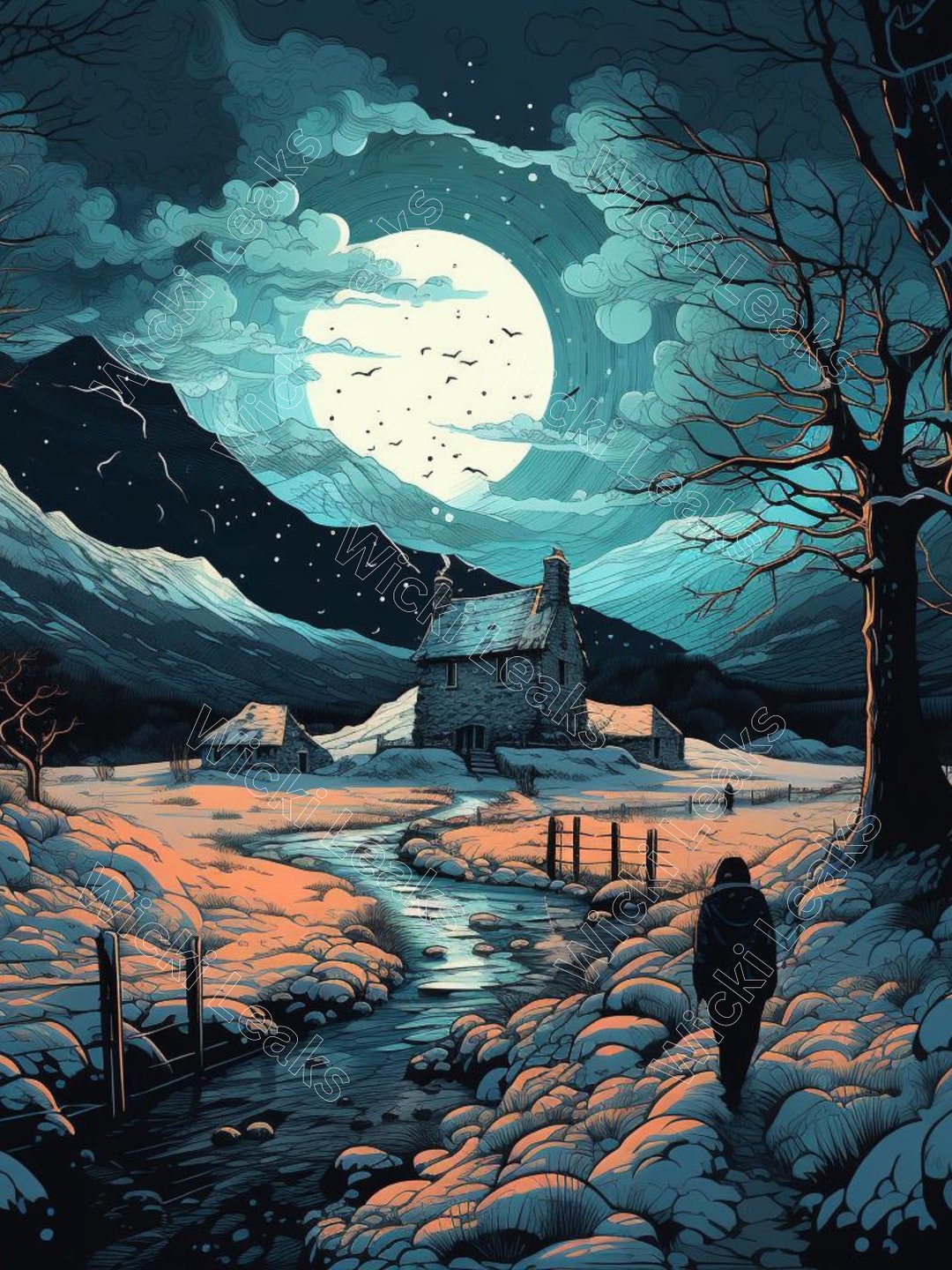 Digital Download of Celtic Illustration Inspired by Led Zeppelin's Song ...