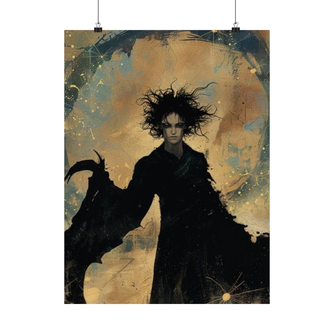 Neil Gaiman the Sandman Illustrated Poster Graphic Novel Gothic Art ...