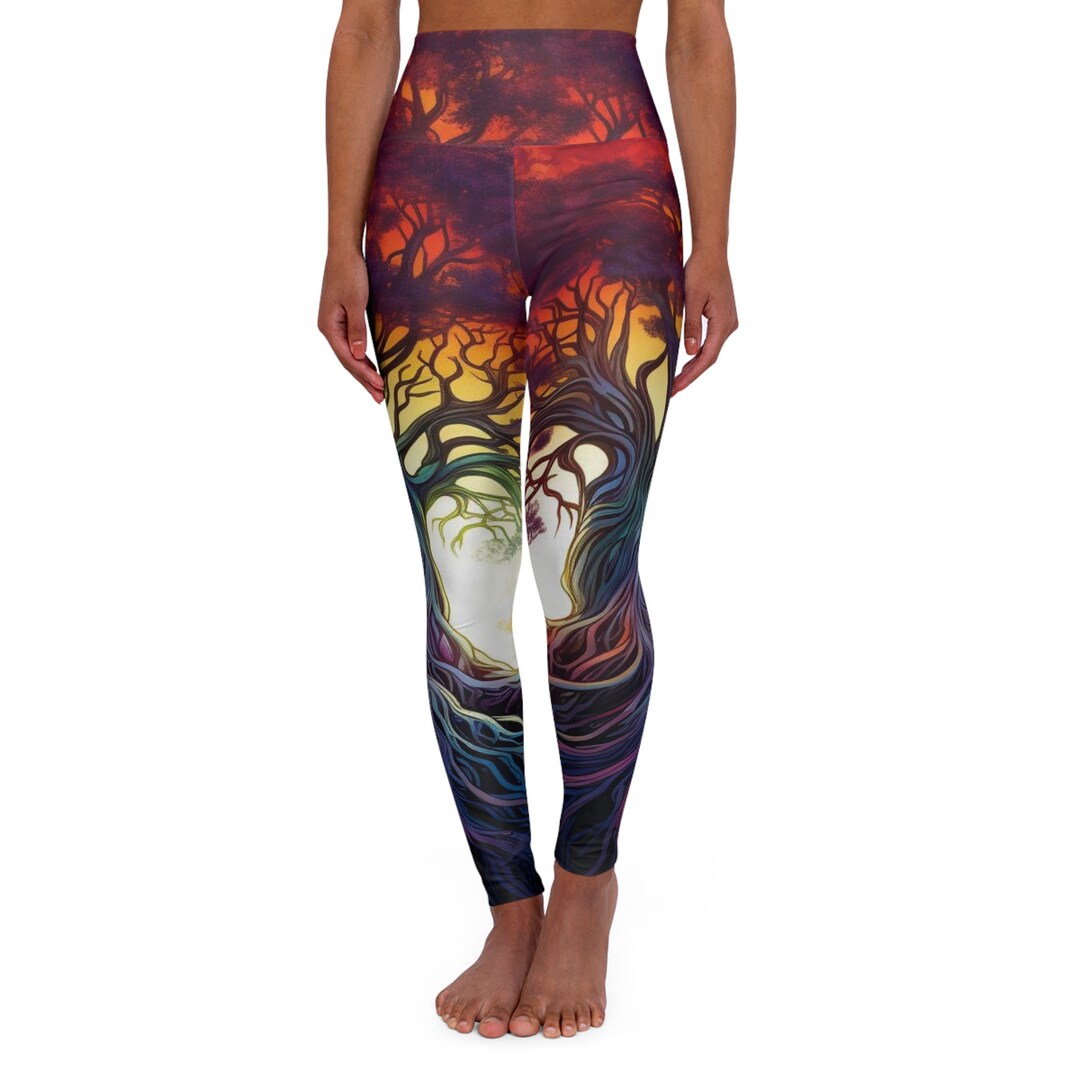 Tree of Life High Waisted Yoga Leggings (AOP) |active Lifestyle ...