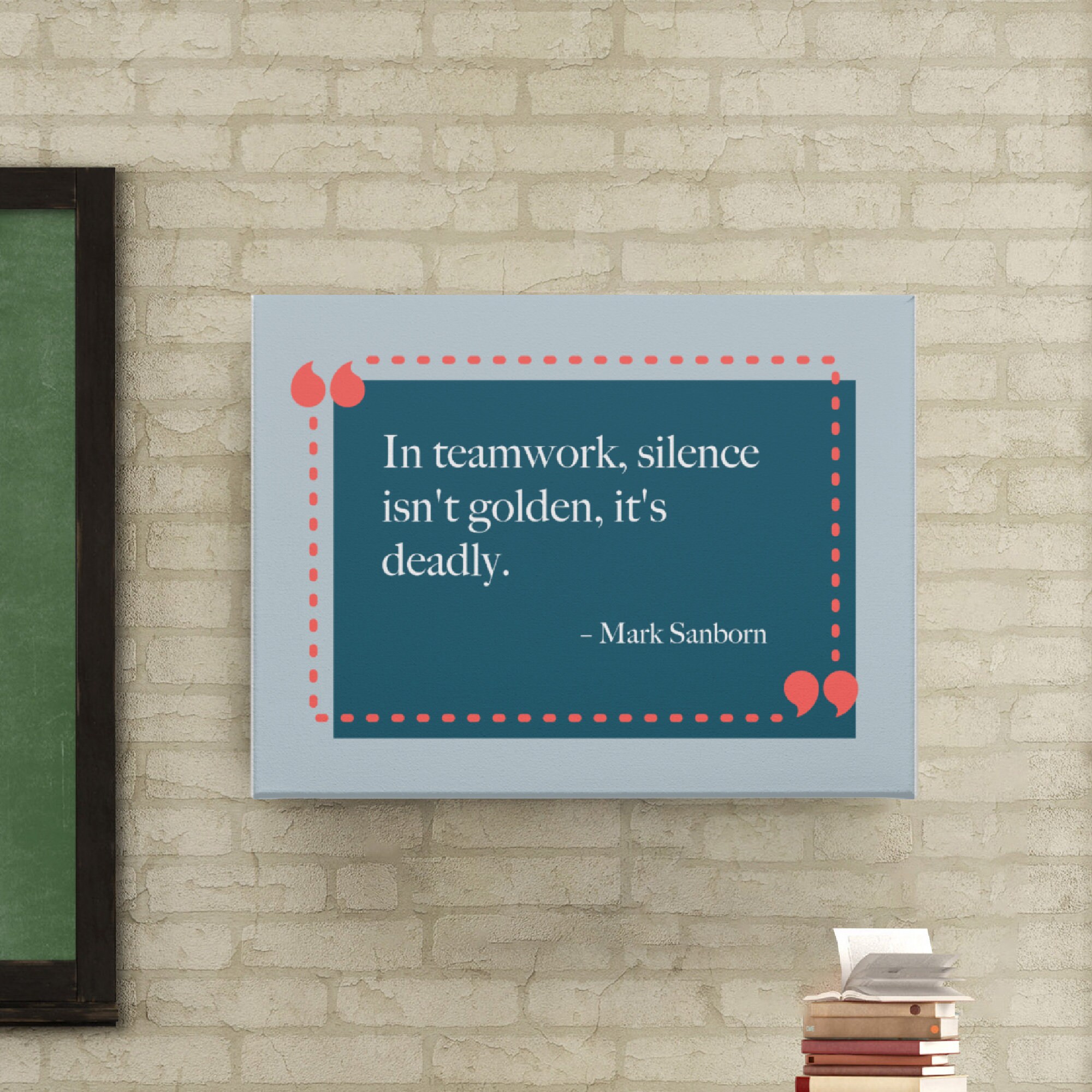 Teamwork Motivational Quotes Office Decor, Workplace Cubicle Wall Art ...